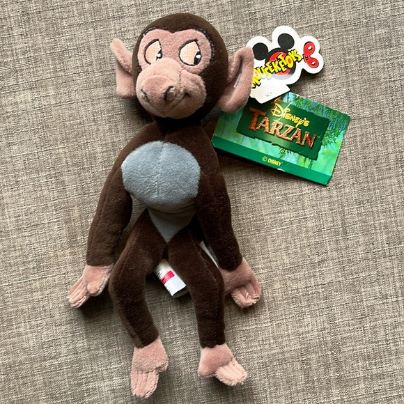 Disney | Toys | Vintage Disney Mini Bean Bag Baby Baboon Tarzan ...